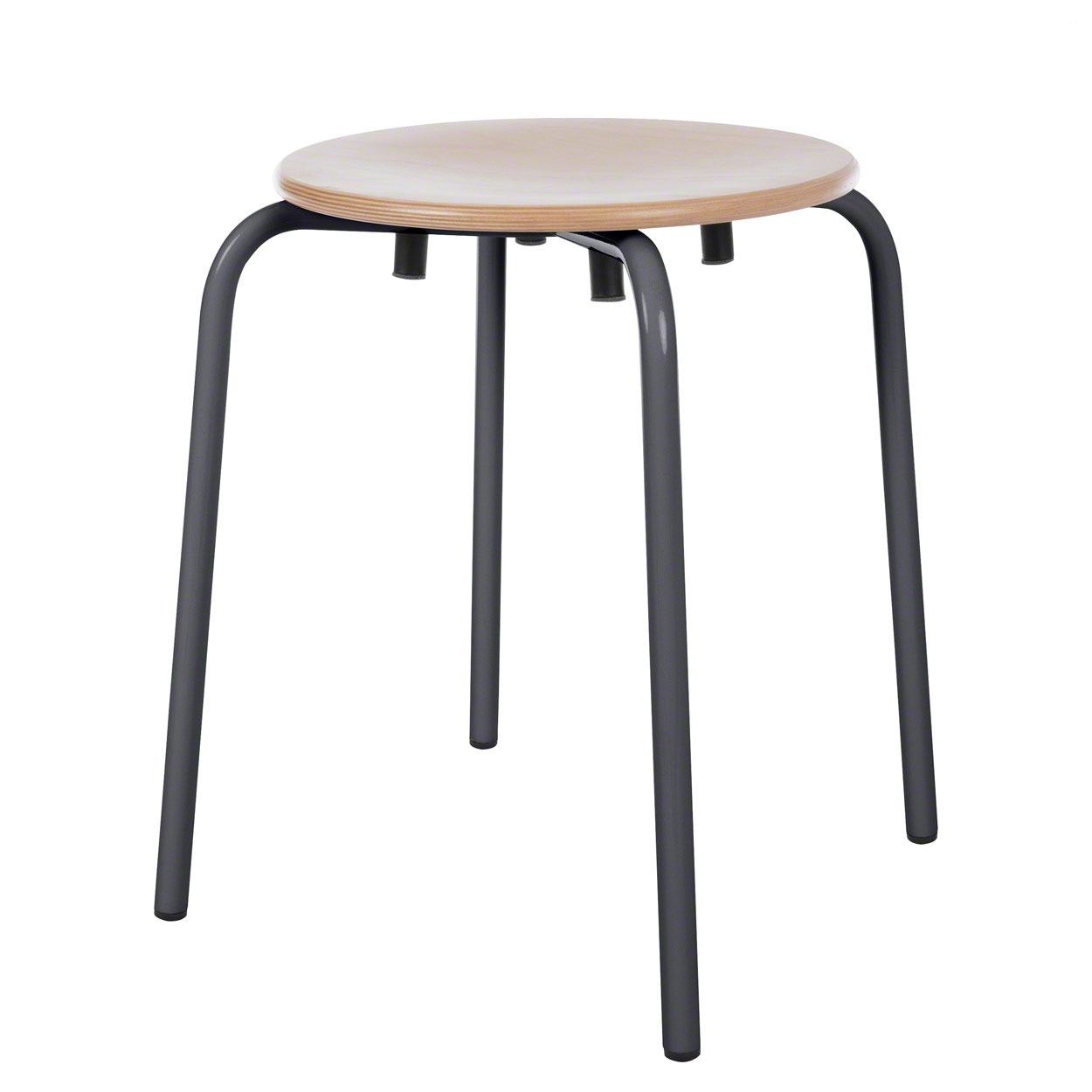 gymnastics stool Standard with wooden seat, Ø 35 cm, frame color ...