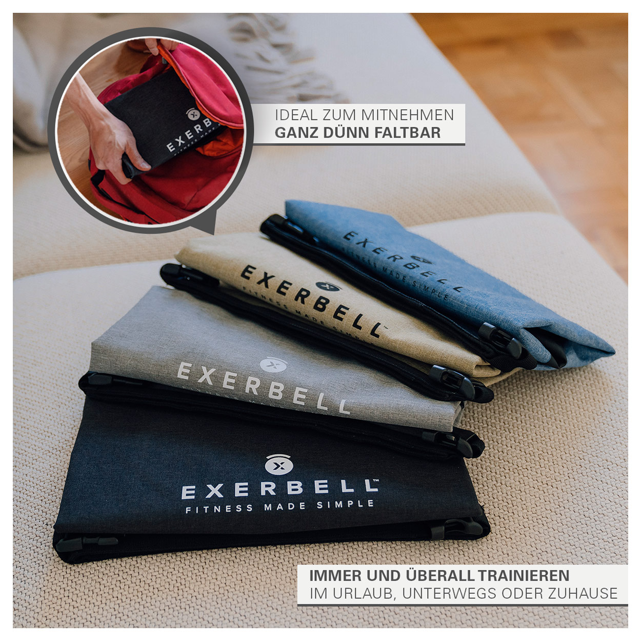 Exerbell foldable kettlebell, fillable up to 14 kg buy online | Sport-Tec