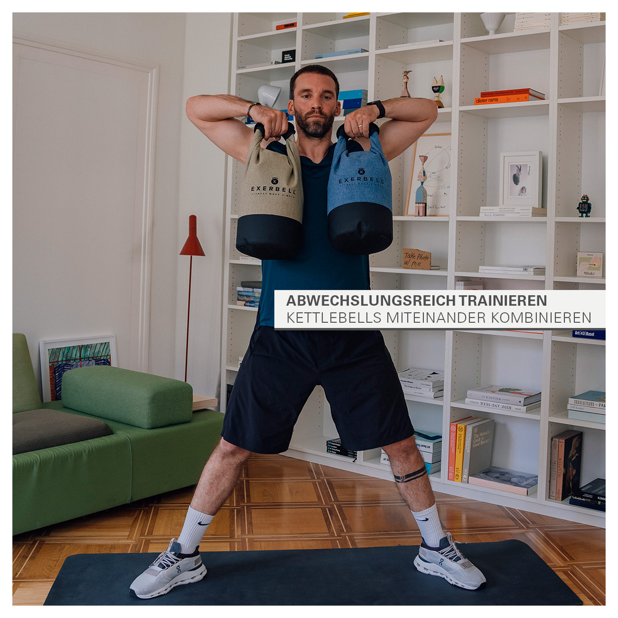 Exerbell foldable kettlebell, fillable up to 14 kg buy online | Sport-Tec