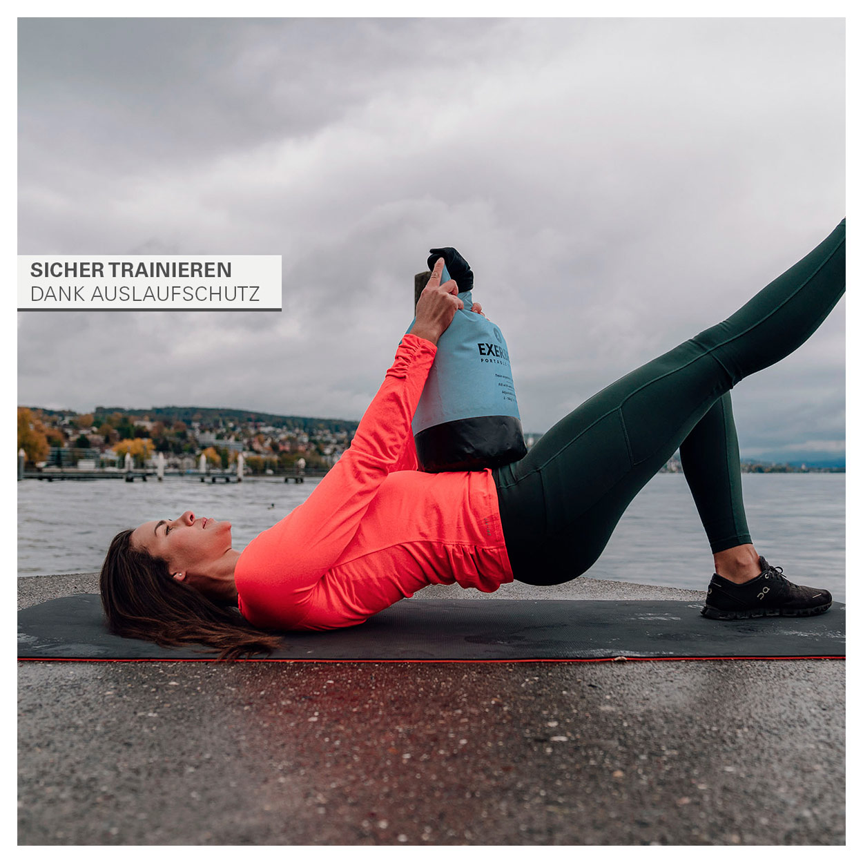 Exerbell foldable kettlebell, fillable up to 14 kg buy online | Sport-Tec