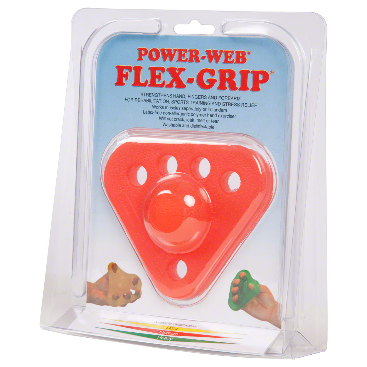 Power-Web Flex-Grip Hand exerciser, medium, red buy online | Sport-Tec