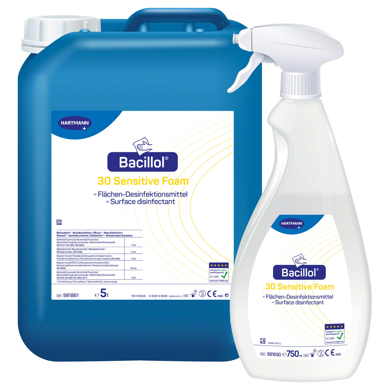 Bacillol 30 Sensitive Foam surface disinfectant, 750 ml buy online ...