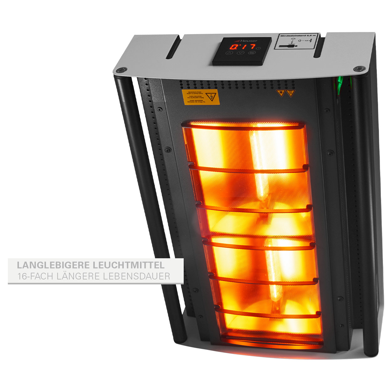 Halogen infrared heater IRS 2, wall model buy online | Sport-Tec