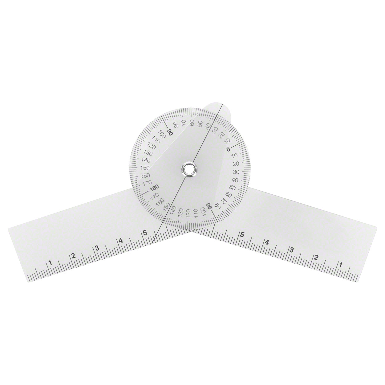 Finger protractor, leg length 8 cm, transparent buy online | Sport-Tec