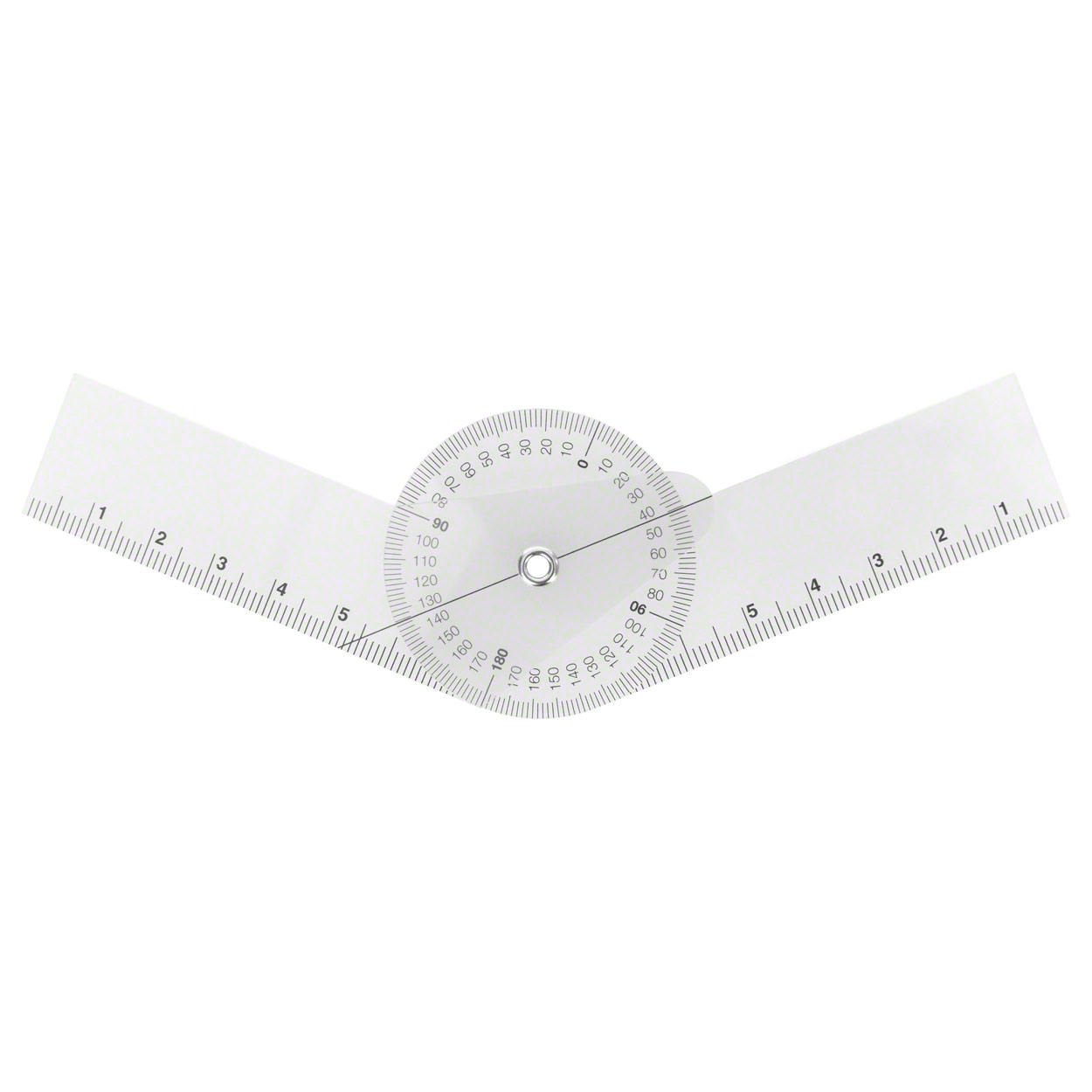 Finger protractor, leg length 8 cm, transparent buy online | Sport-Tec