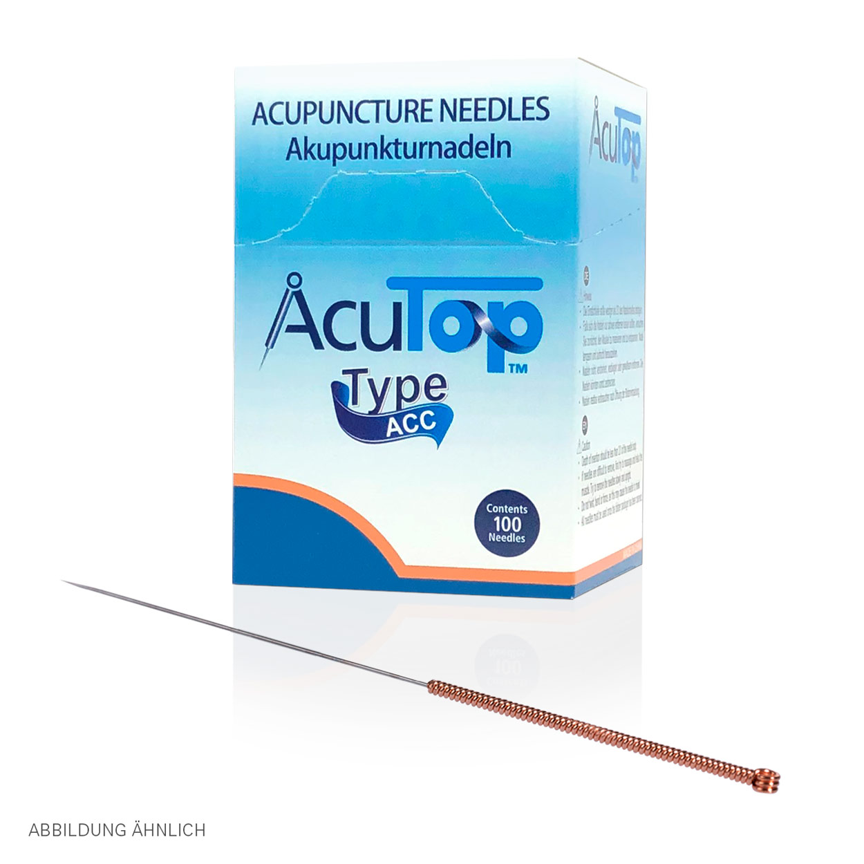 Acupuncture needles with copper spiral handle, 0.30x30 mm - buy online ...