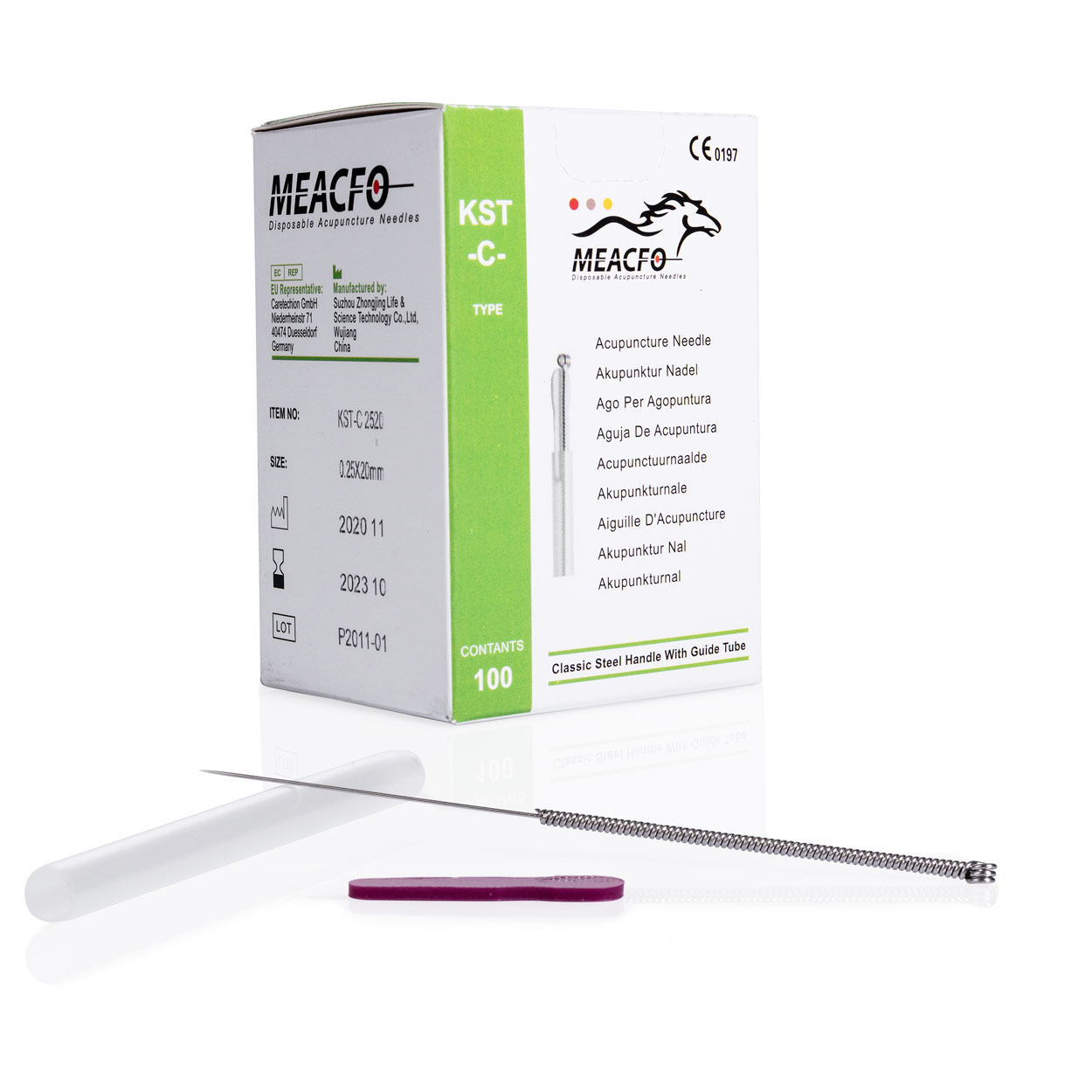 Acupuncture needles with metal handle, 0.16x15 mm, 100 pieces - buy ...