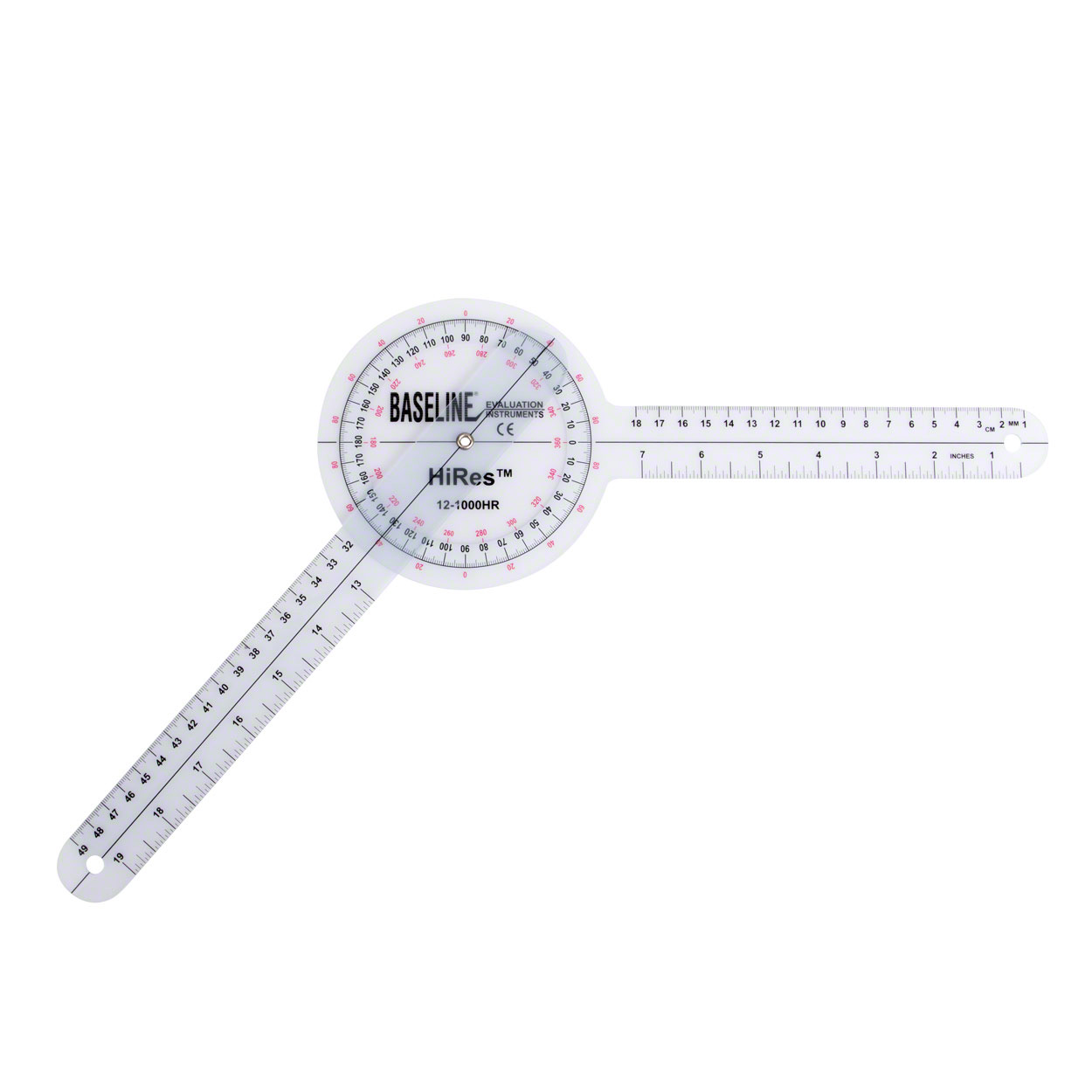 Baseline goniometer protractor ,leg length 30 cm - buy online | Sport-Tec