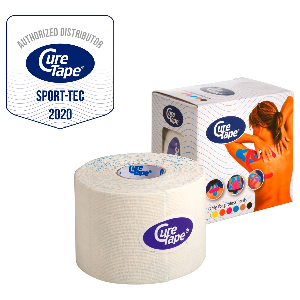 Cure Tape, 5 m x 5 cm, water resistant, white - buy online | Sport-Tec