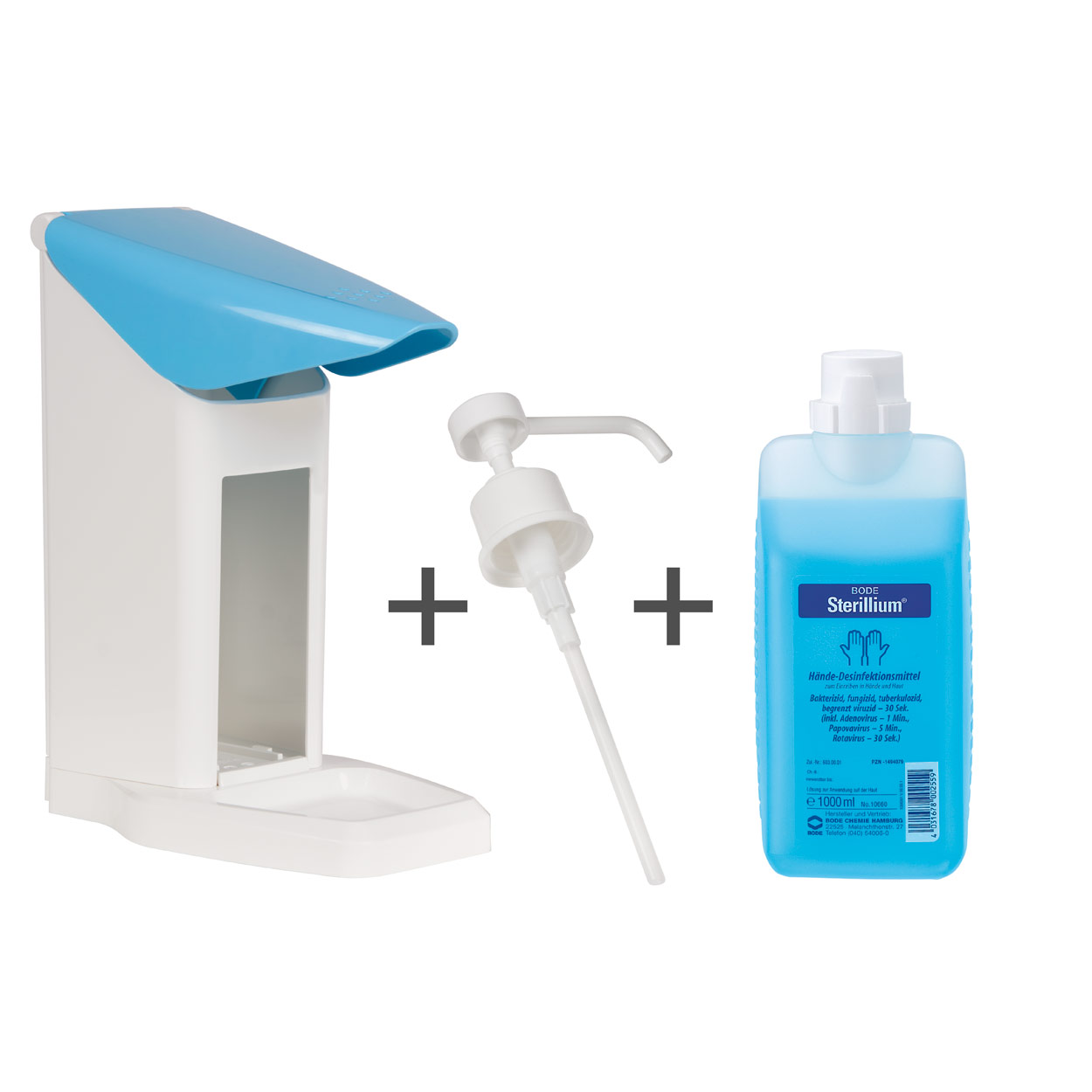 Disinfectant dispenser set, Safety Plus incl. pump +1 L Sterillium, 3 ...
