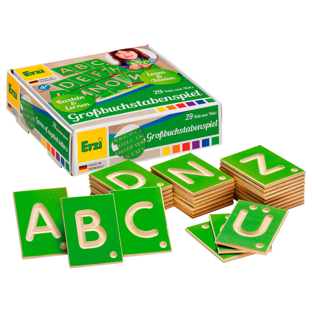 Educational game wooden capital letters, 29 pcs. - buy online | Sport-Tec