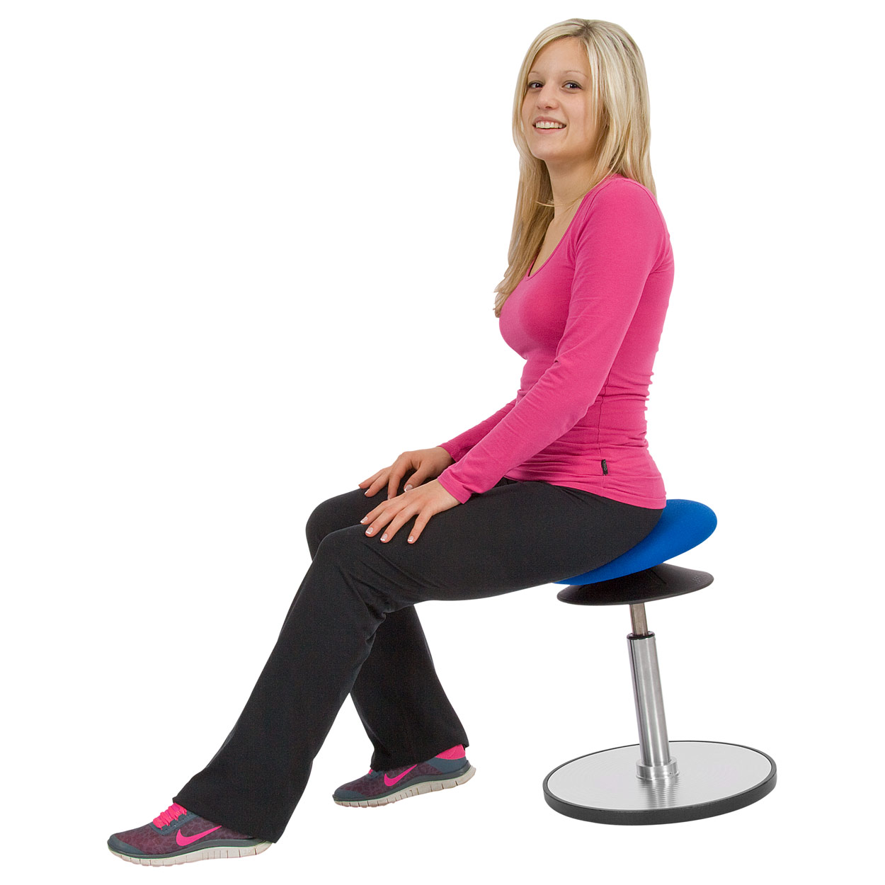 Ergo rocking stool maxi, Ø 37 cm, blue