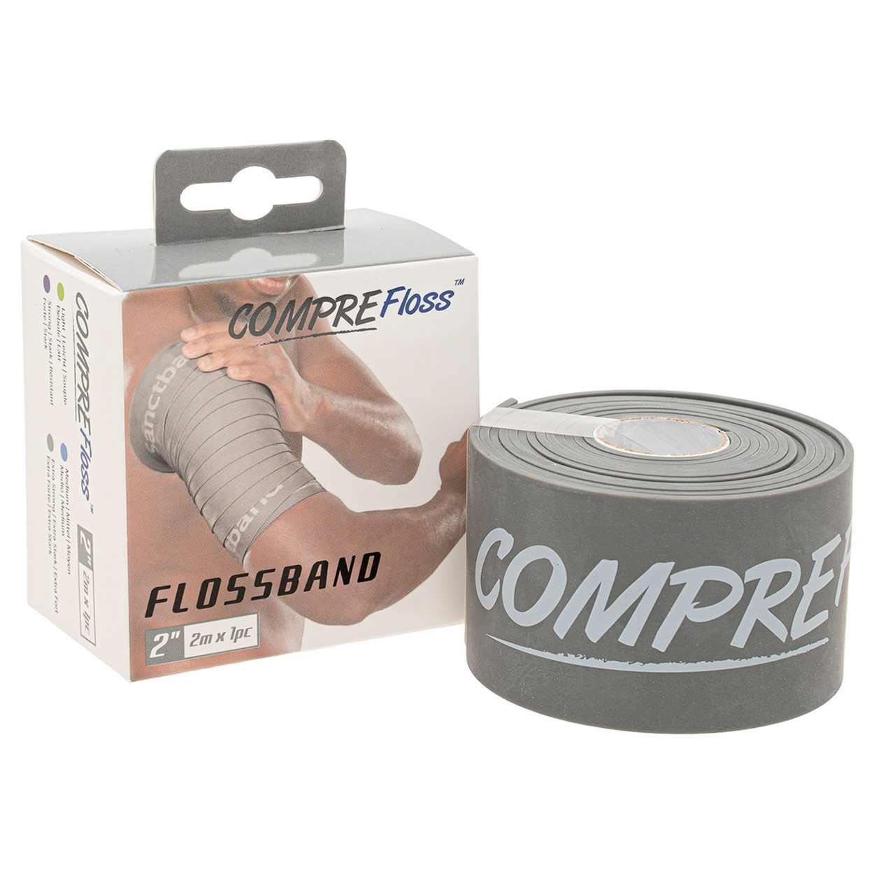 Flossband Level 4, extra strong, grey - buy online | Sport-Tec