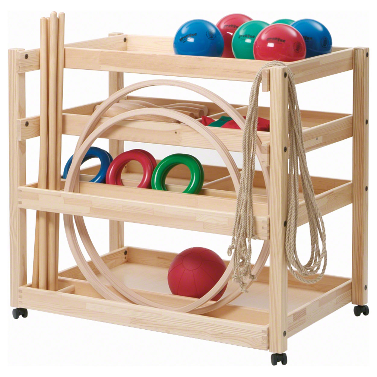 Gymnastics equipment trolleys exclusive set, 44-piece