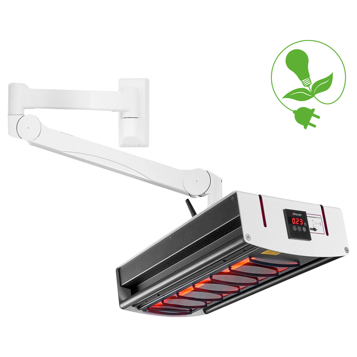 Halogen infrared heater IRS 2, wall model - buy online | Sport-Tec