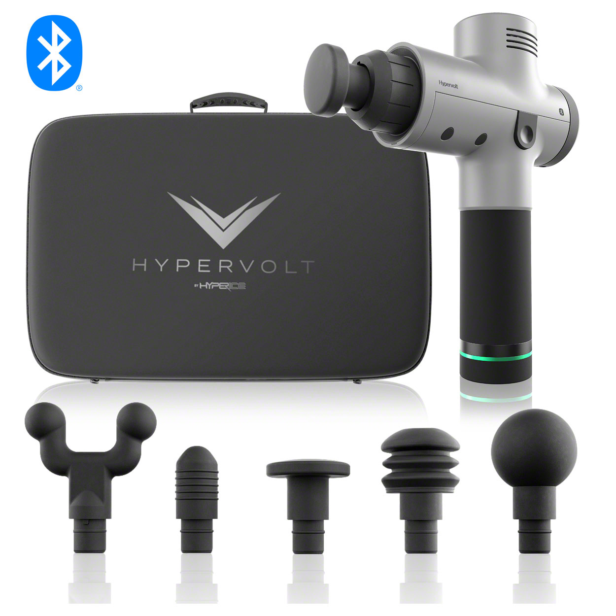 Hyperice vibration massager set, Hypervolt Bluetooth including case