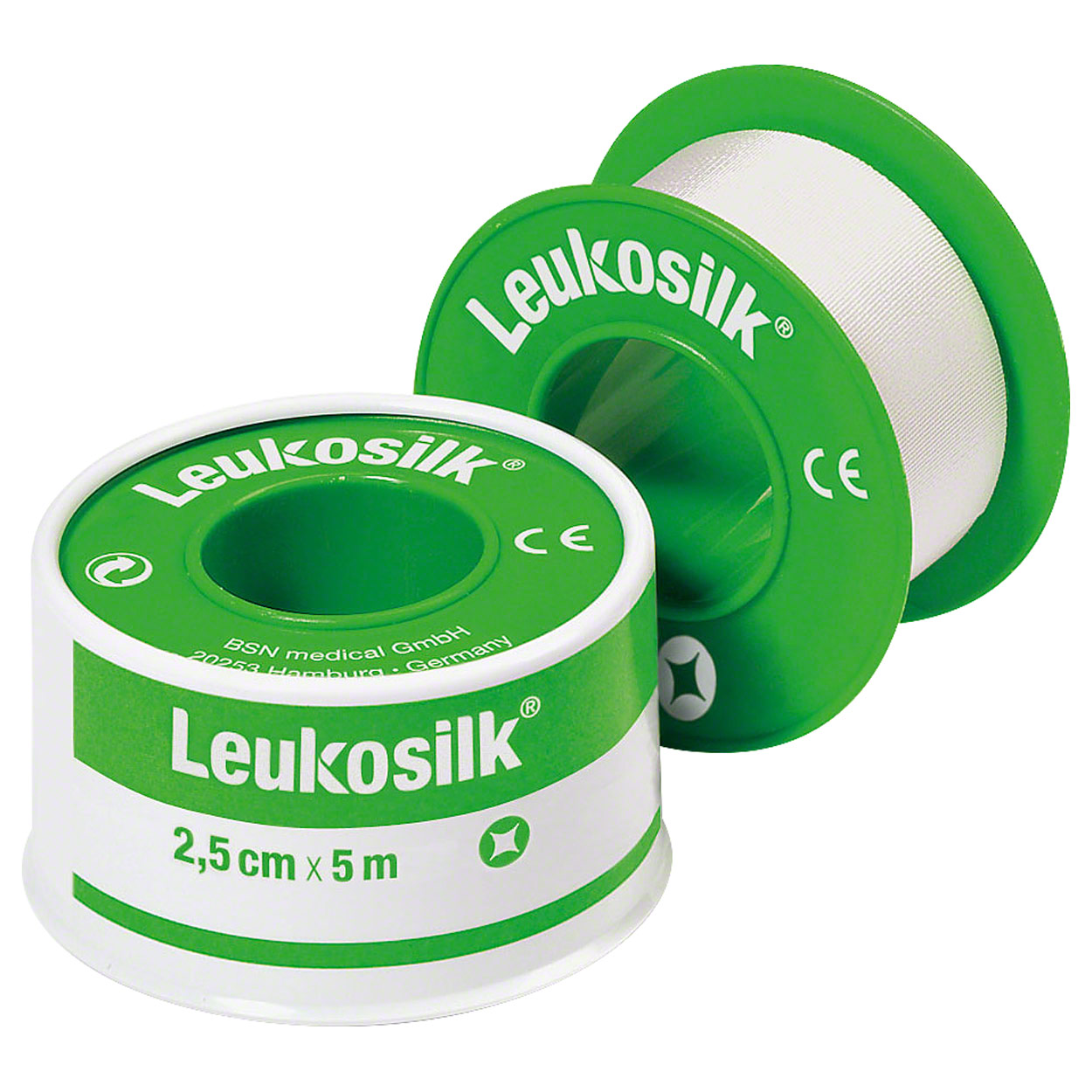 Leukosilk roll plaster, 5 m x 2,5 cm, 1 piece - buy online | Sport-Tec