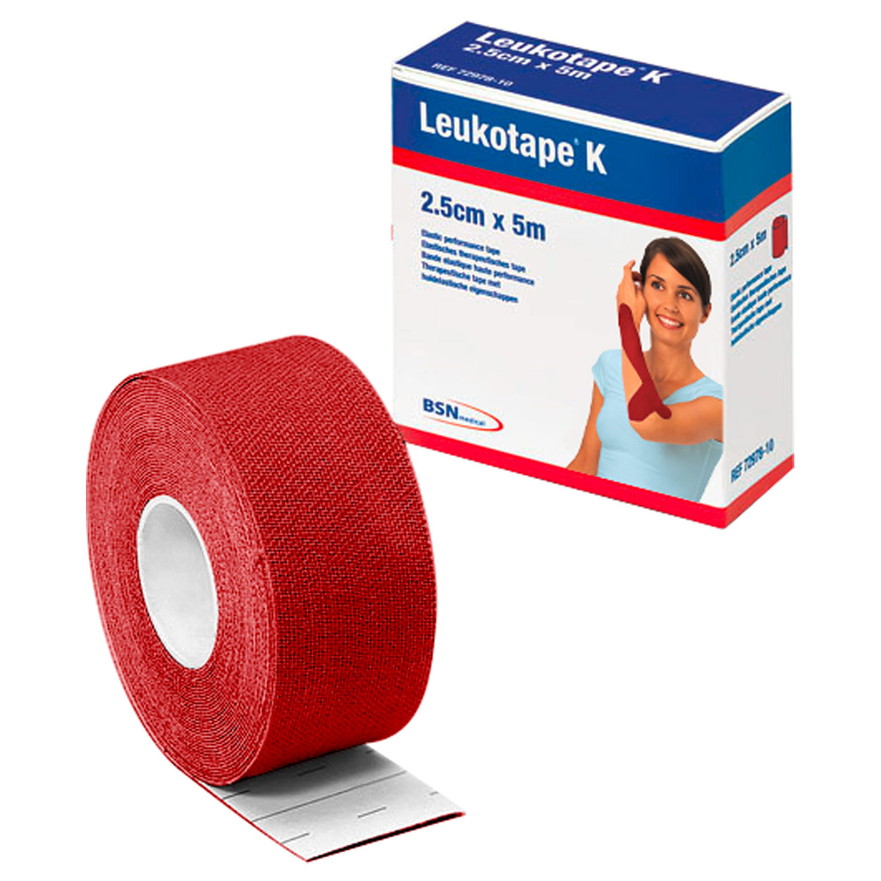 Leukotape K, 5 m x 2.5 cm, red - buy online | Sport-Tec