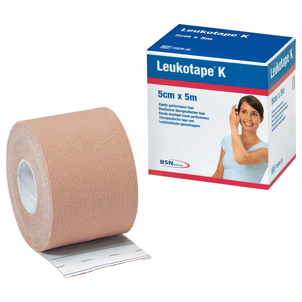 Leukotape K, 5 m x 5 cm, neutral buy online | Sport-Tec