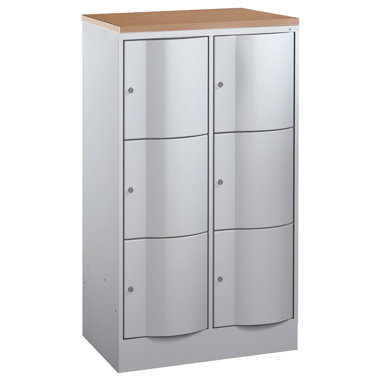Locker with 6 compartments, HxWxD 125x77x54 cm - buy online | Sport-Tec