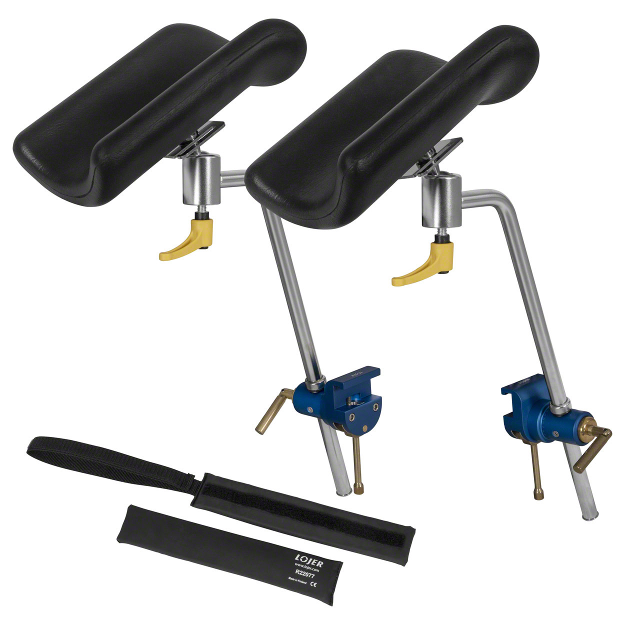 Lojer Leg Rest with Black Upholstery