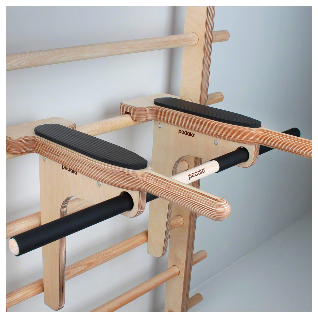 Pedalo dip bar set, dip bar + training bar for wall bars