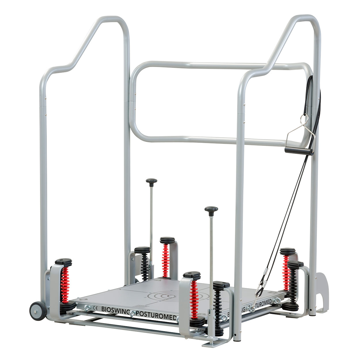 Posturomed 202 with railings, 60x60 cm, silver - buy online | Sport-Tec