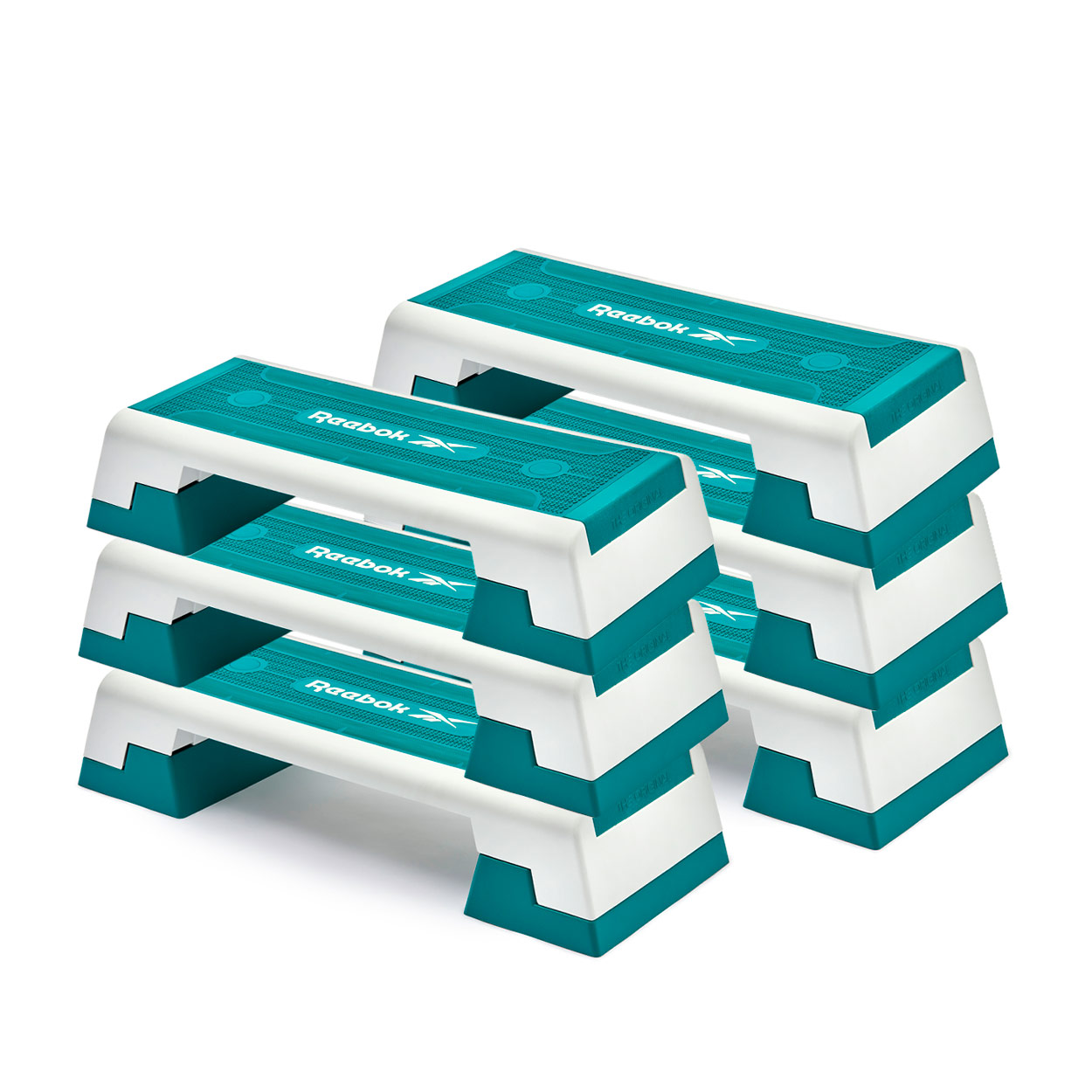 REEBOK Step professional set of 6, white-turquoise buy online | Sport-Tec