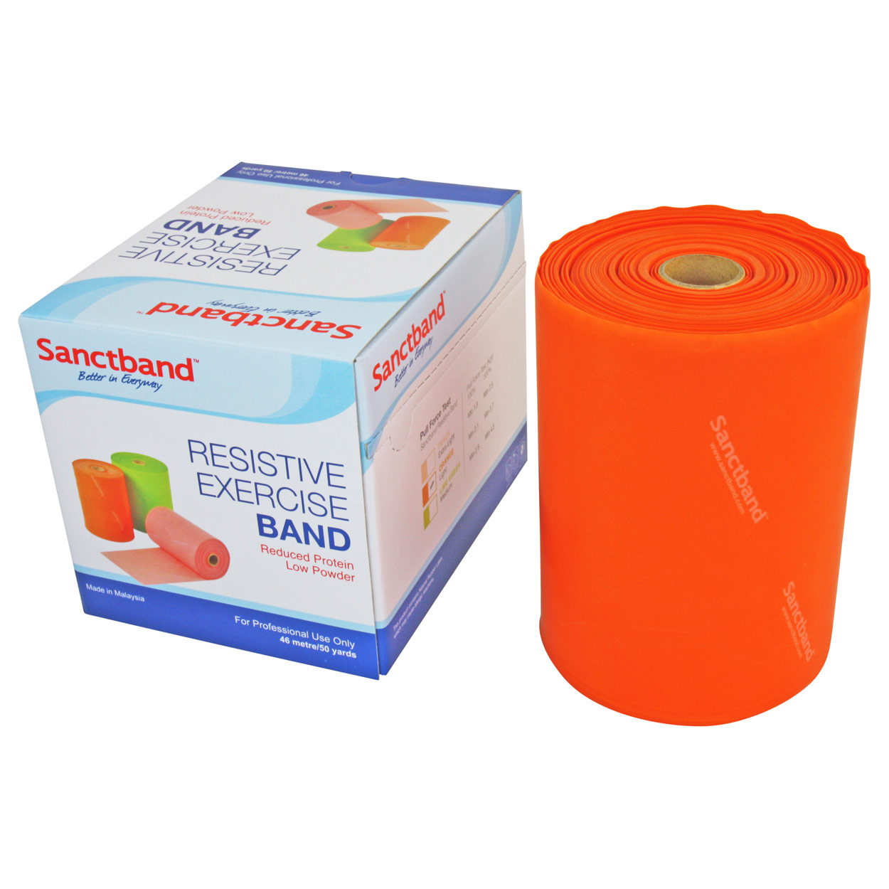 Sanctband resistance ribbon, 46 m x 15 cm, light, orange - buy online ...