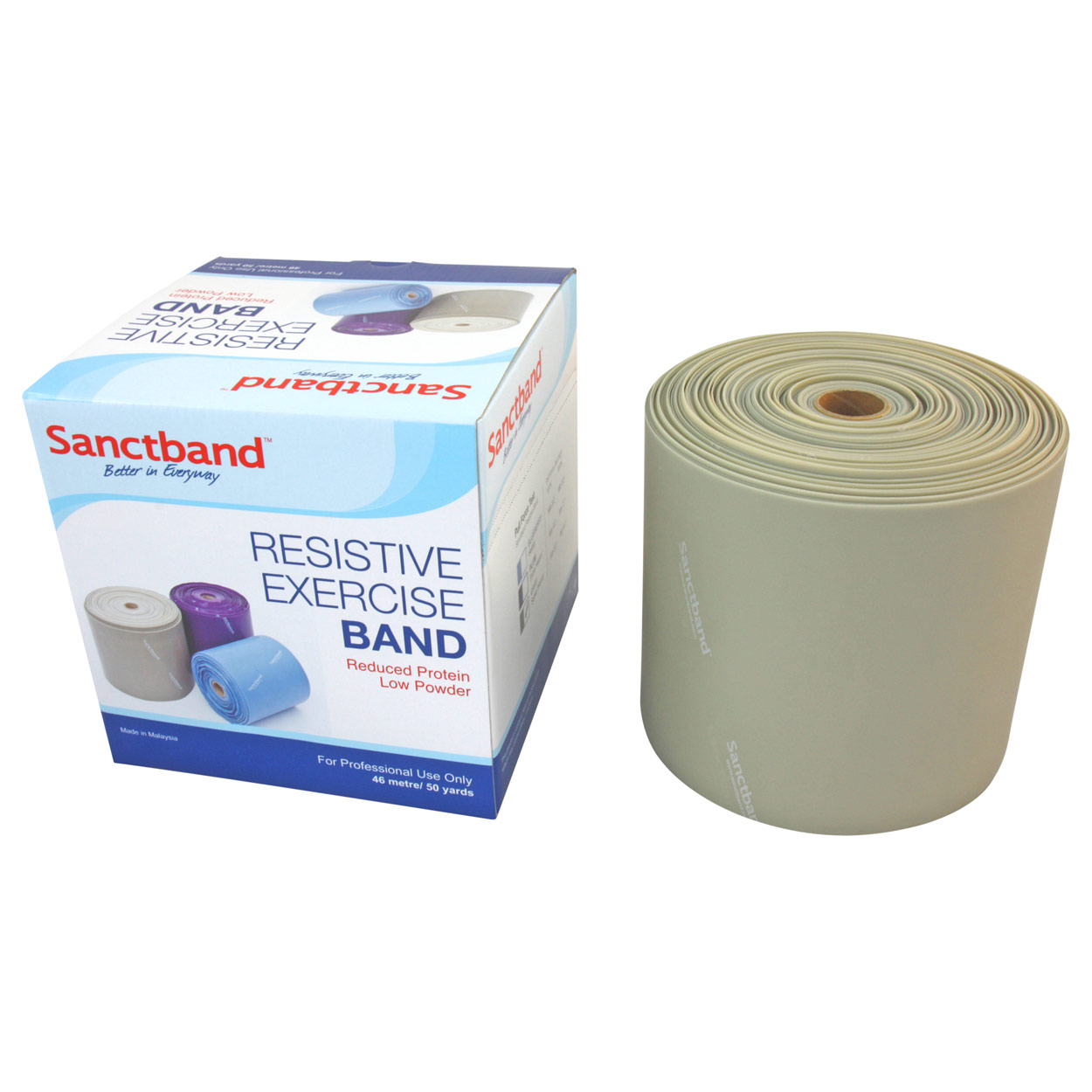Sanctband resistance ribbon, 46 m x 15 cm, super heavy, grey - buy ...