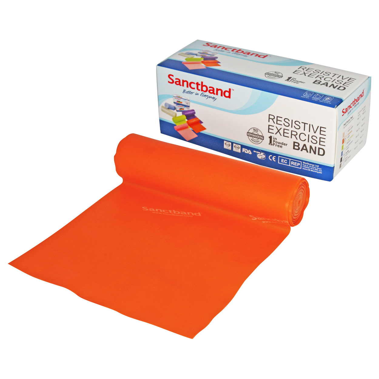 Sanctband resistance ribbon, 5,5 m x 15 cm, light, orange - buy online ...