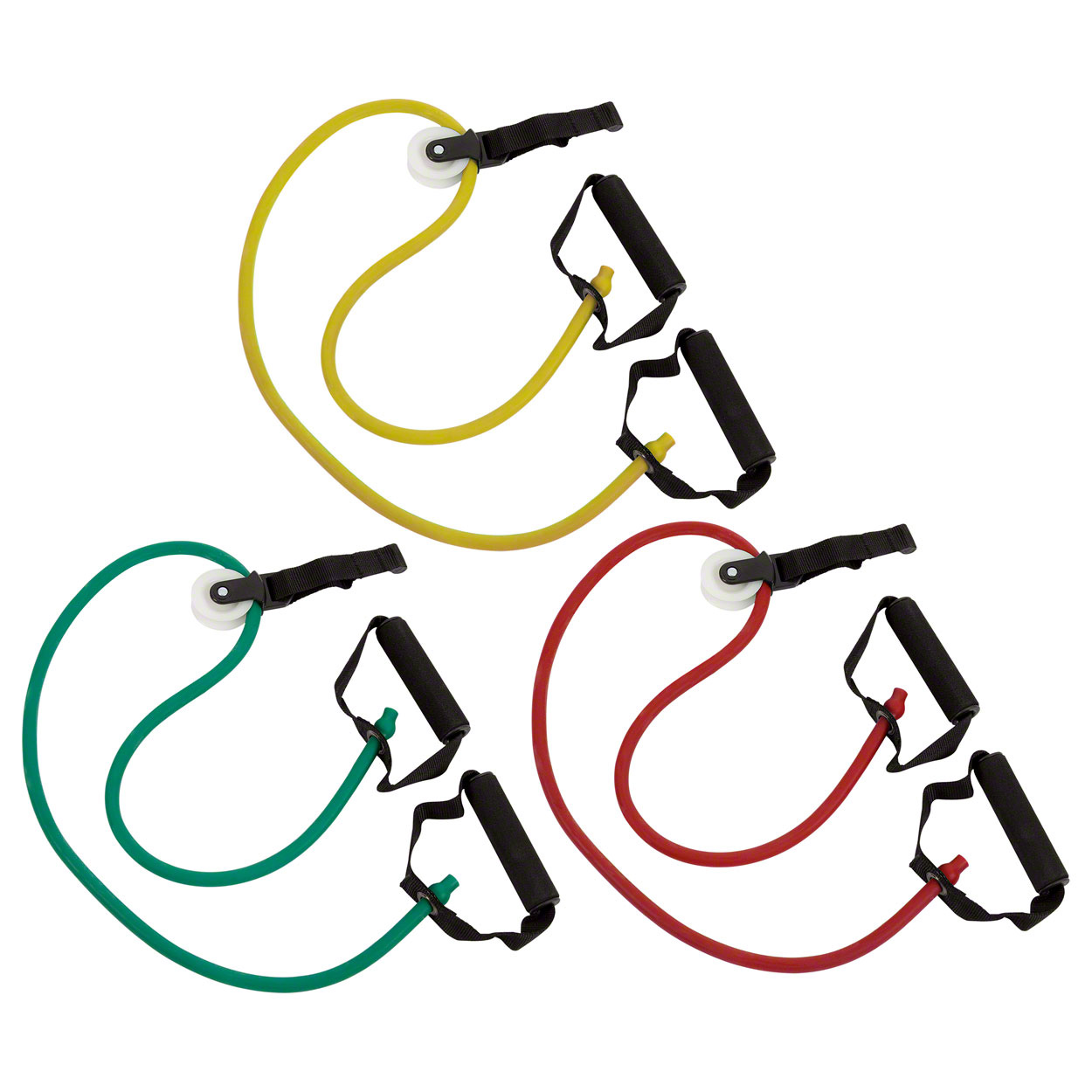 Shoulder Tube Pulley, set of 3: 1x each light yellow, medium red ...