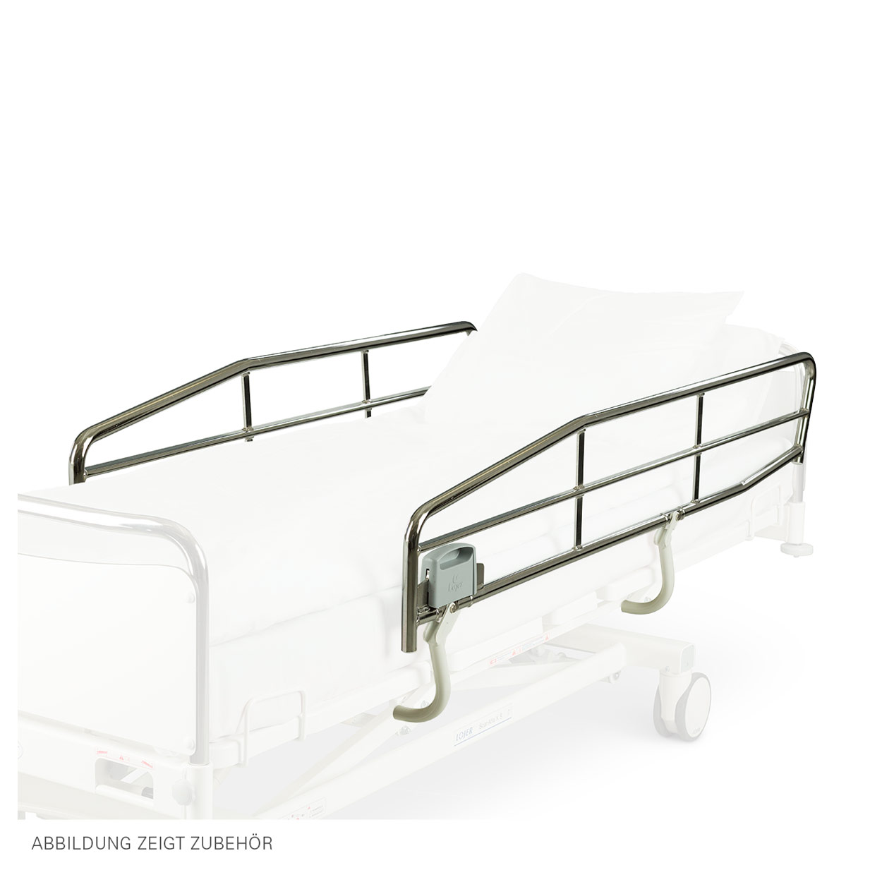 Side rails chrome, pair, normal length, height 35 cm - buy online ...