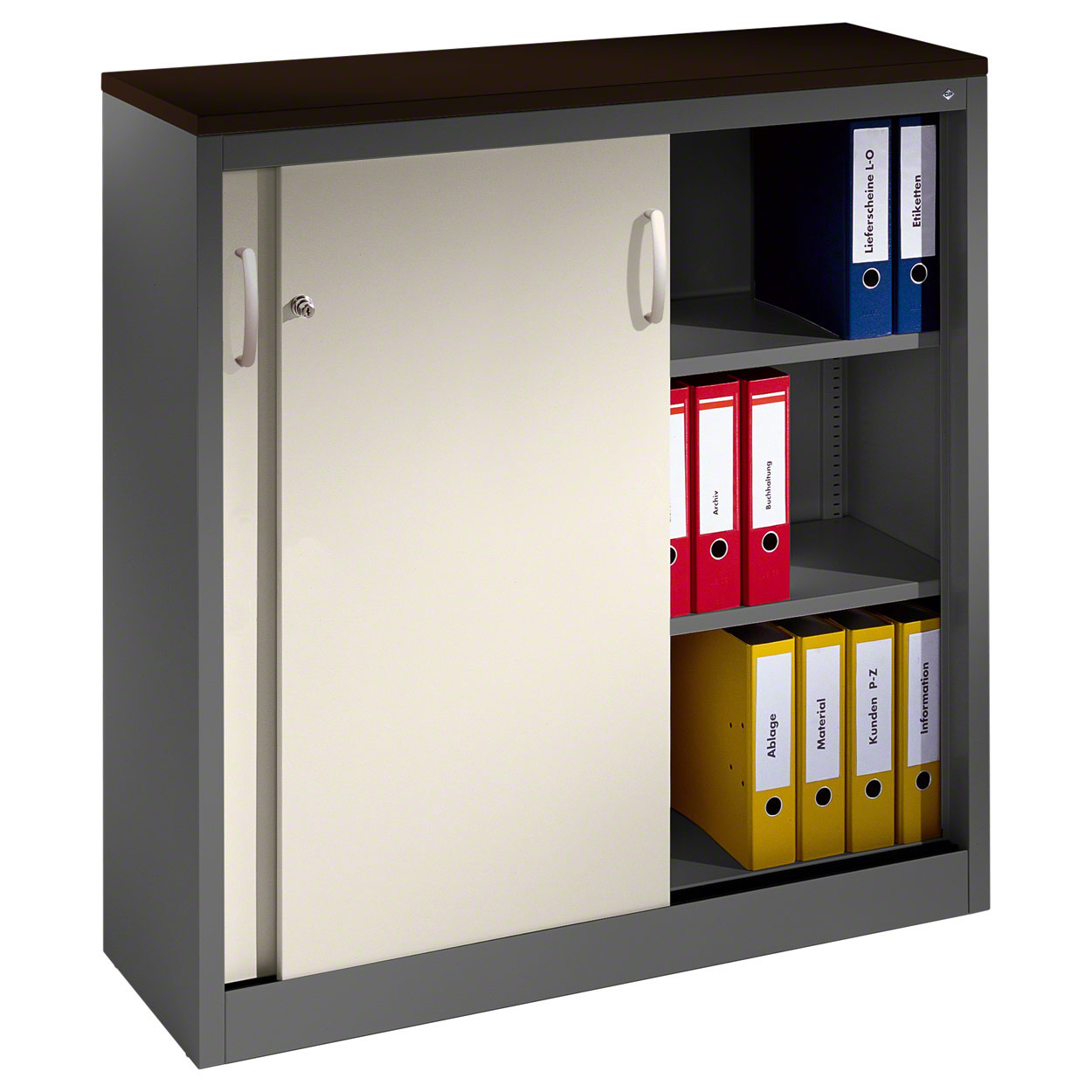 Slide door cupboard, HxWxD 120x120x40 cm