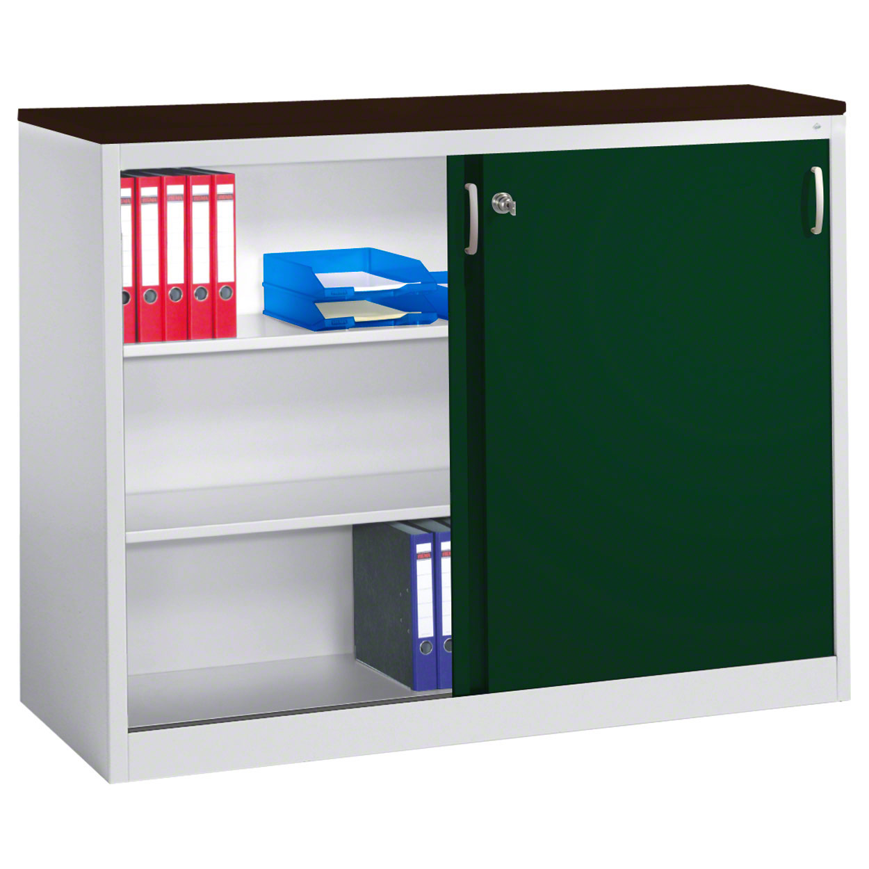 Slide door cupboard, HxWxD 120x160x50 cm buy online | Sport-Tec