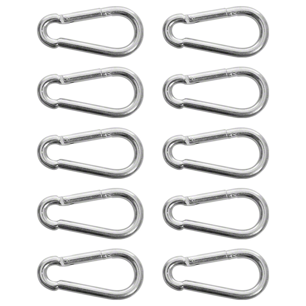 Snap hook big, 10 cm, set of 10