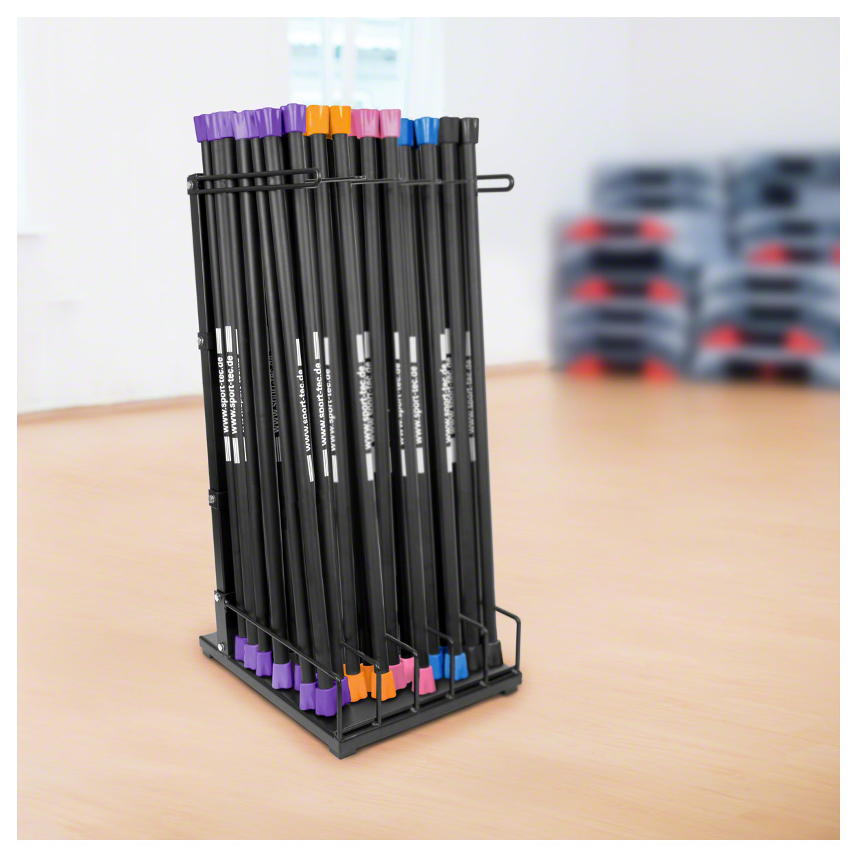 Sport-Tec weight bar set, 51 pcs., 50 weight bars 6-10 kg incl. Storage ...
