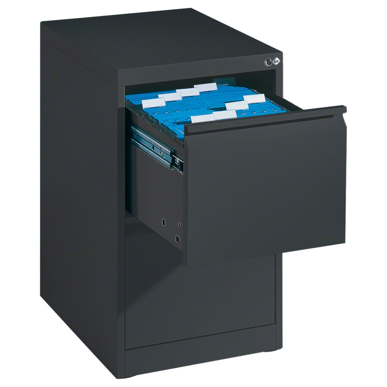 Suspension filing cabinet with 2 drawers, LxWxH 73.3x43.3x59 cm, single ...