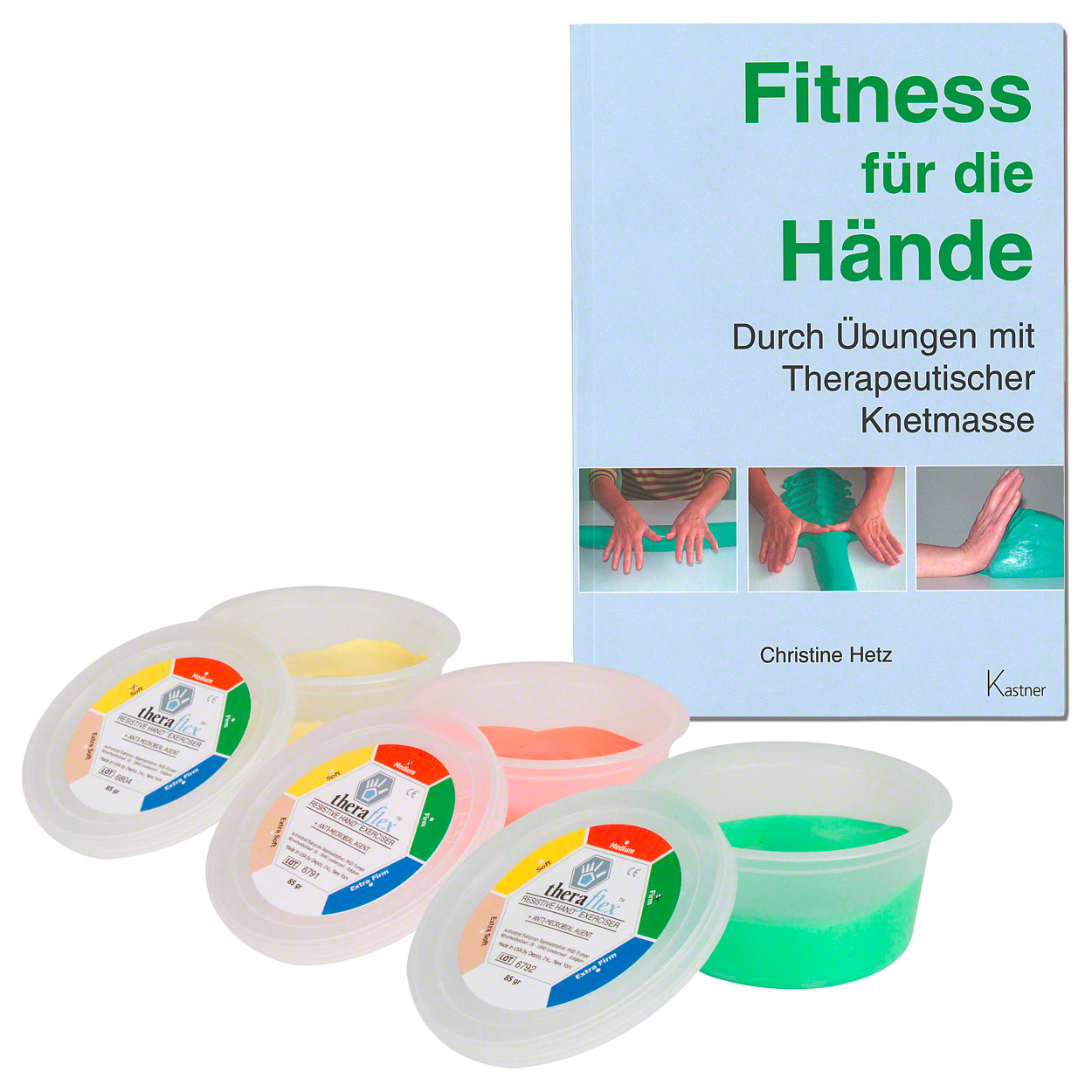 Theraflex therapy plasticine 85 g, set of 3 incl. book - buy online ...