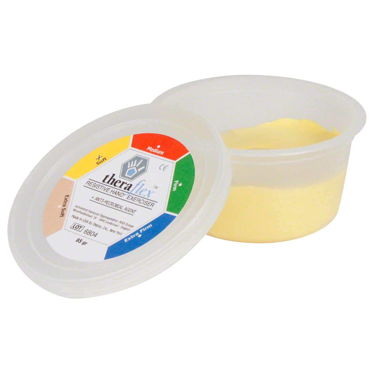 Theraflex therapy plasticine soft, 85 g, yellow