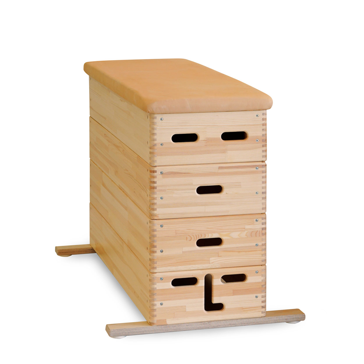 Vaulting box, LxWxH 150x50x90 cm, 4-piece