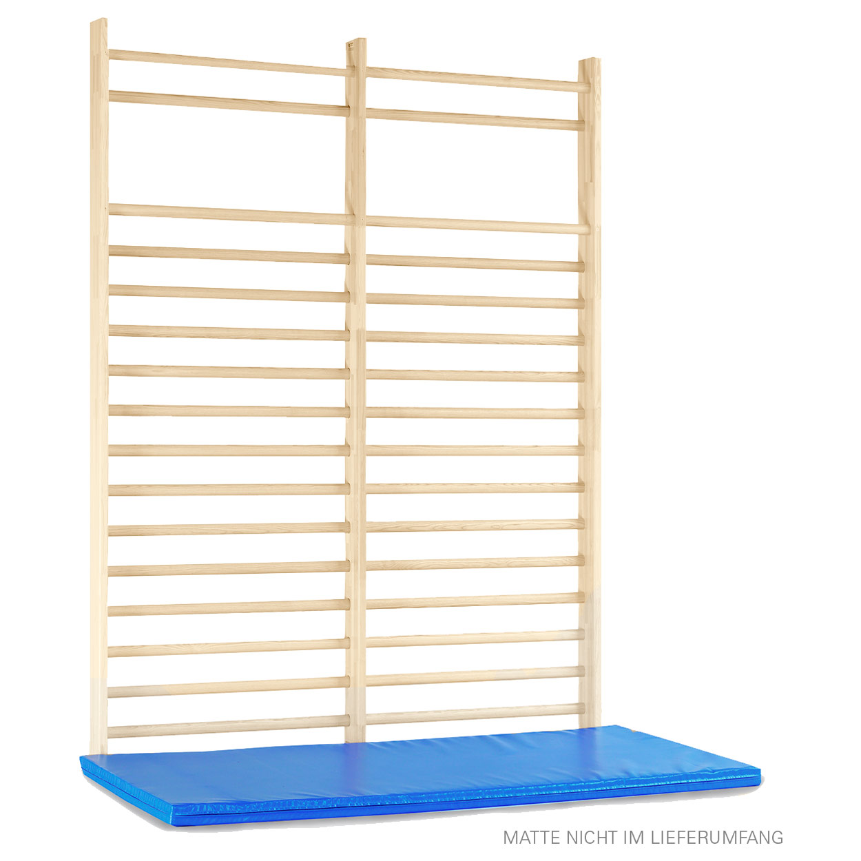Wall bars according to DIN, WxH 200x260 cm, 2 boxes, each with 16 rungs ...