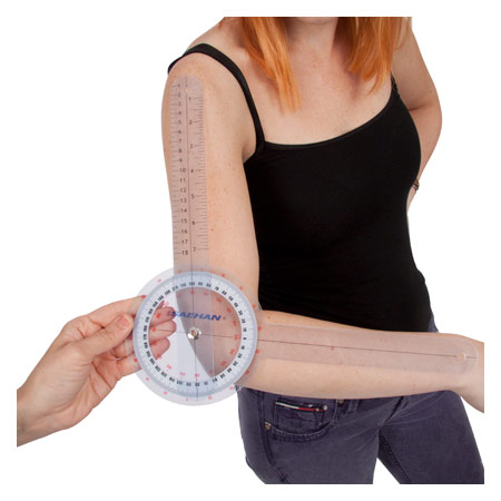 Goniometer protractor, leg length 20 cm buy online | Sport-Tec